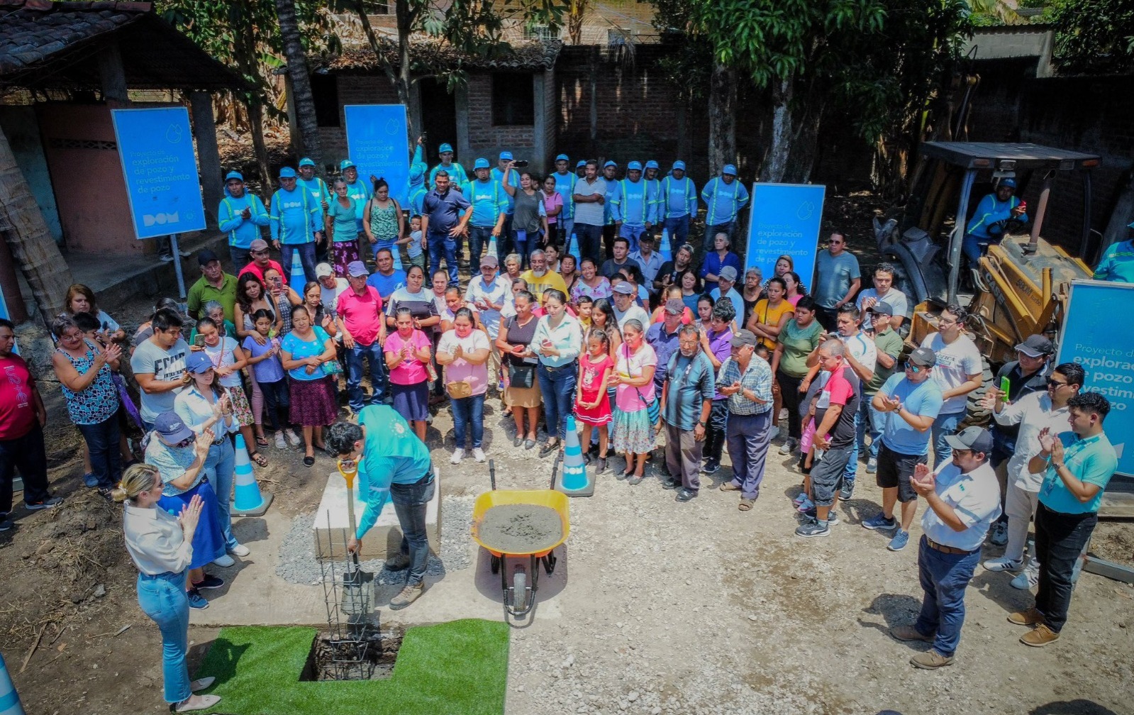 DOM avanza en proyecto de agua potable, en Sacacoyo, La Libertad DOM avanza en proyecto de agua potable, en Sacacoyo, La Libertad